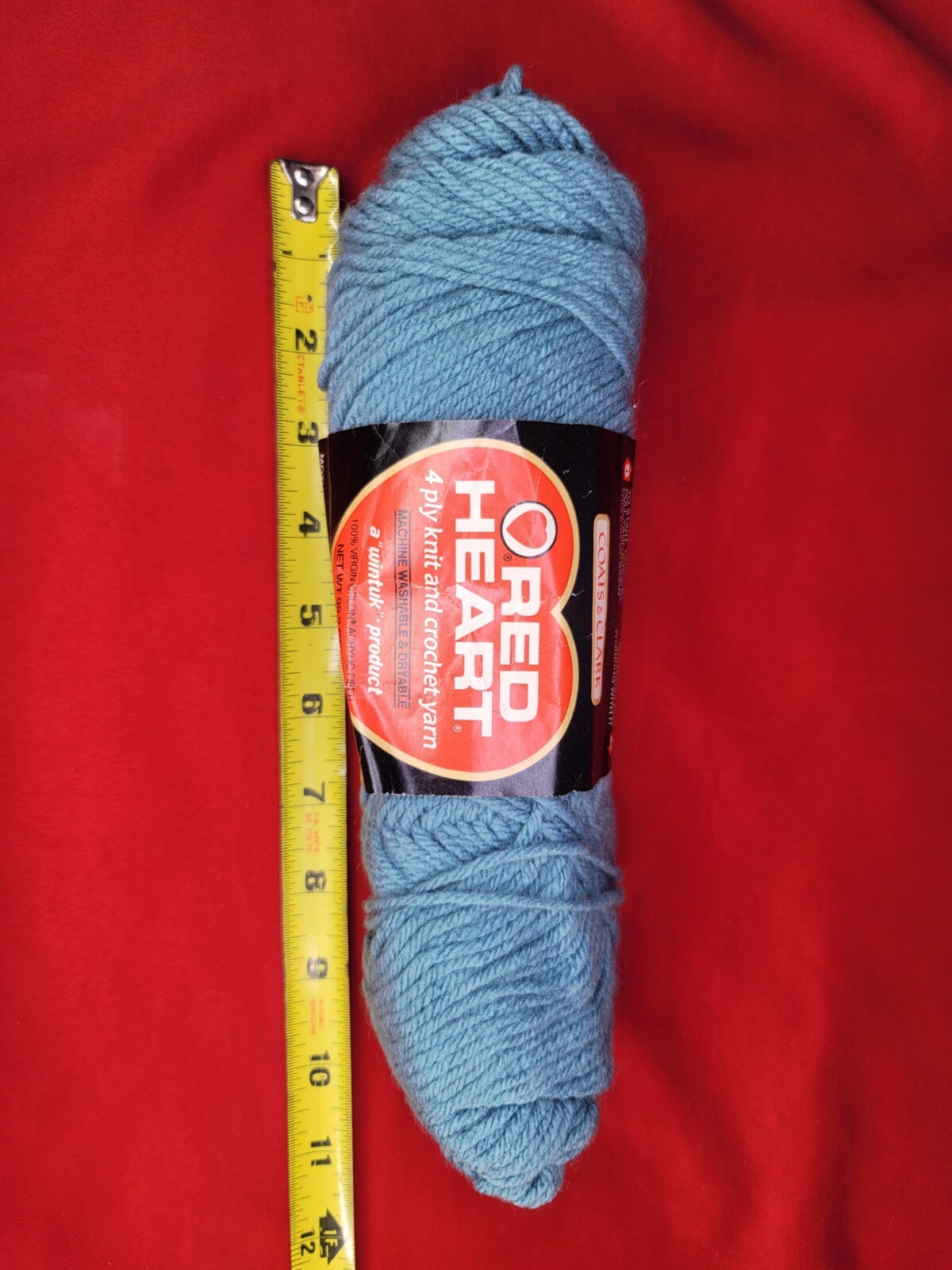 Blue Gray 807 Knit & Crochet Yarn VintageVirgin Orlon Acrylic Fiber 2.4 ...