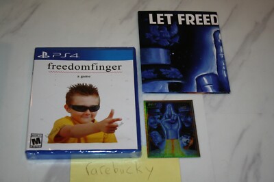 Freedom Finger (PS4) NEW SEALED W/CARD+POSTER, MINT, LIMITED RUN GAMES ...