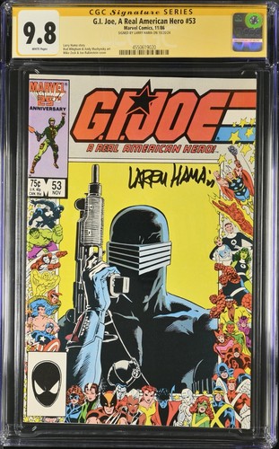 G.I. Joe : A Real American Hero (1986) # 53 (CGC 9.8) Signed Larry Hama ...