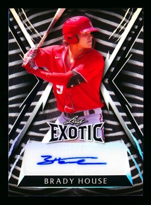 2023 LEAF EXOTIC BRADY HOUSE RC ZEBRA REFRACTOR AUTO AUTOGRAPH ROOKIE ...