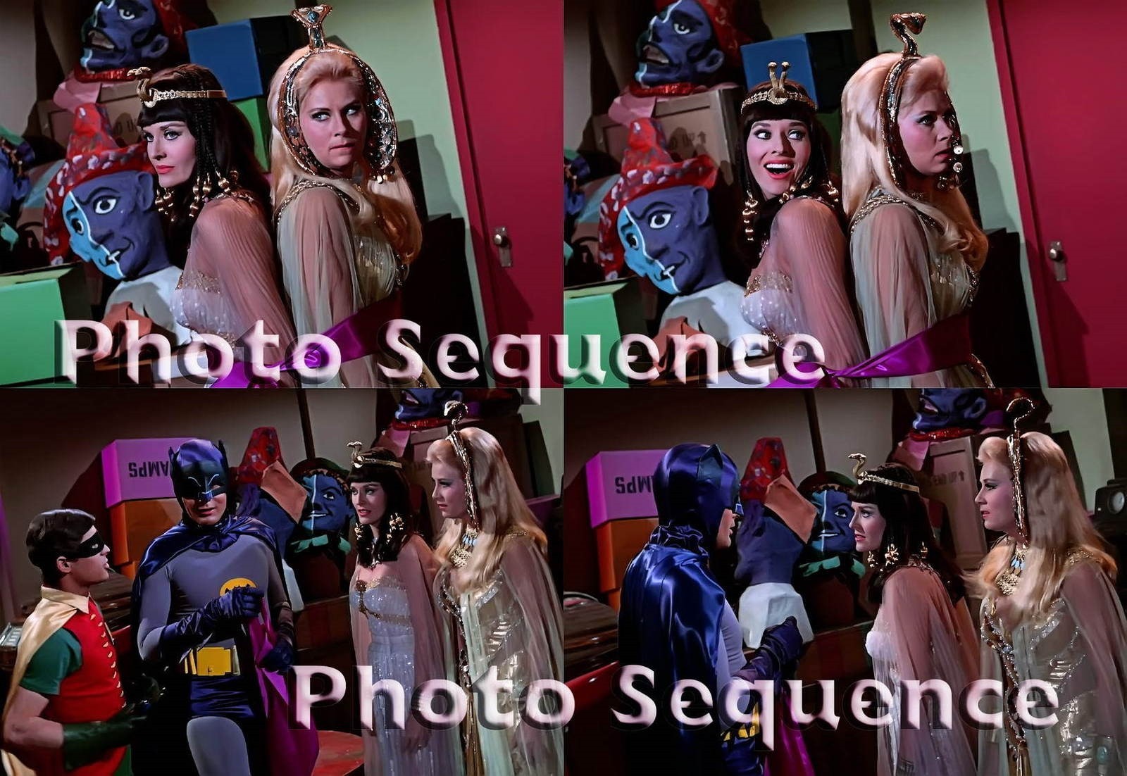 BATMAN Lee Meriwether Adam West Burt Ward Grace Lee Whitney PHOTO ...