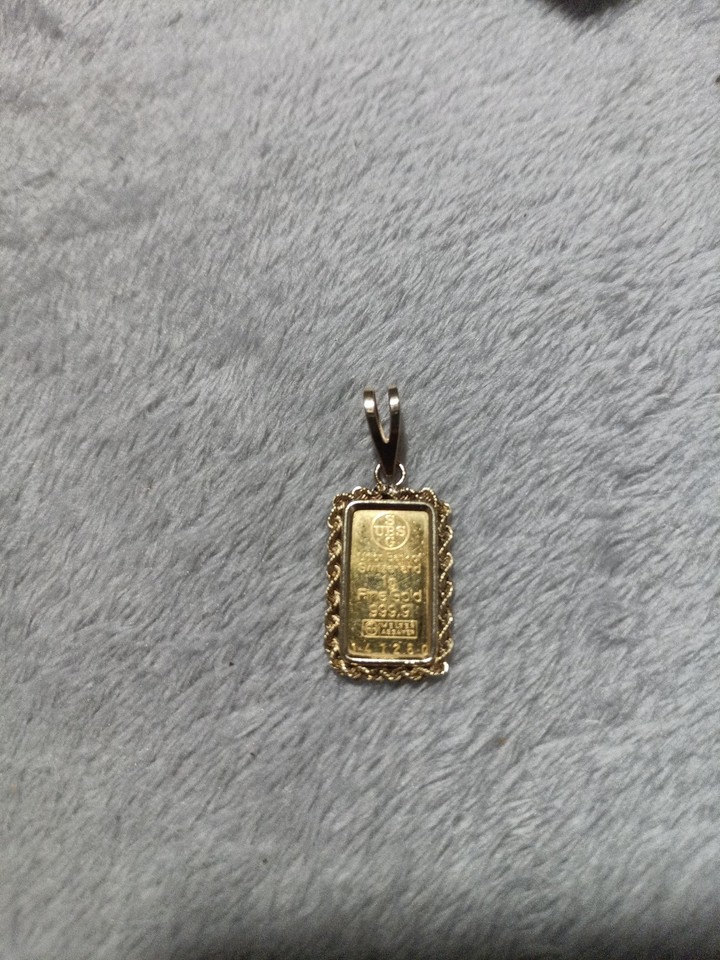 1 Gr 999.9, 24 kilates / 14 Kilates Gold Bar Credit Suisse /Gold ...