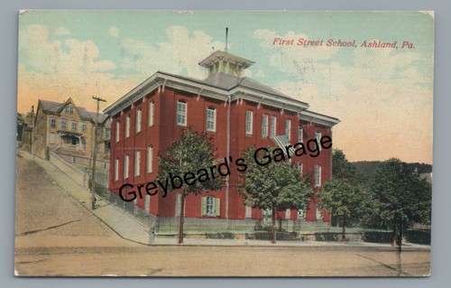 First Street School ASHLAND PA Schuylkill County Pennsylvania 1917 ...