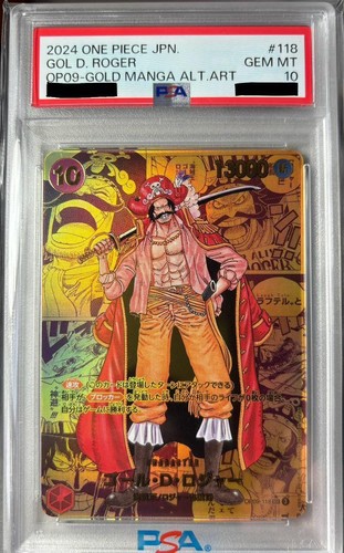 ONE PIECE CARD GAME Gold D Roger Manga Alt Art SEC-GSP OP09 Japanese ...