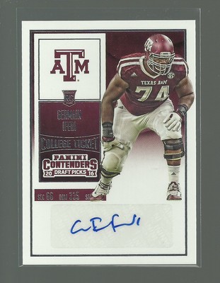 Germain Ifedi RC 2016 Contenders Draft Picks Autographs Rookie Card ...