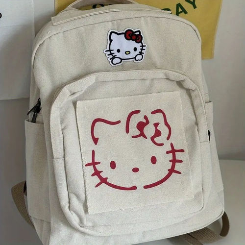 Sanrio Hello Kitty Women's Bag Fashion Design Graffiti Backpack Y2k | eBay