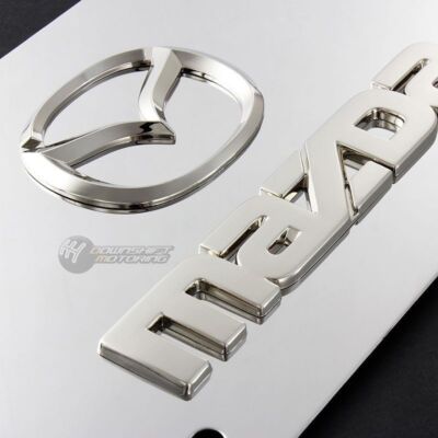 For MAZDA Logo Front Mirror Stainless Steel License Plate Frame ...
