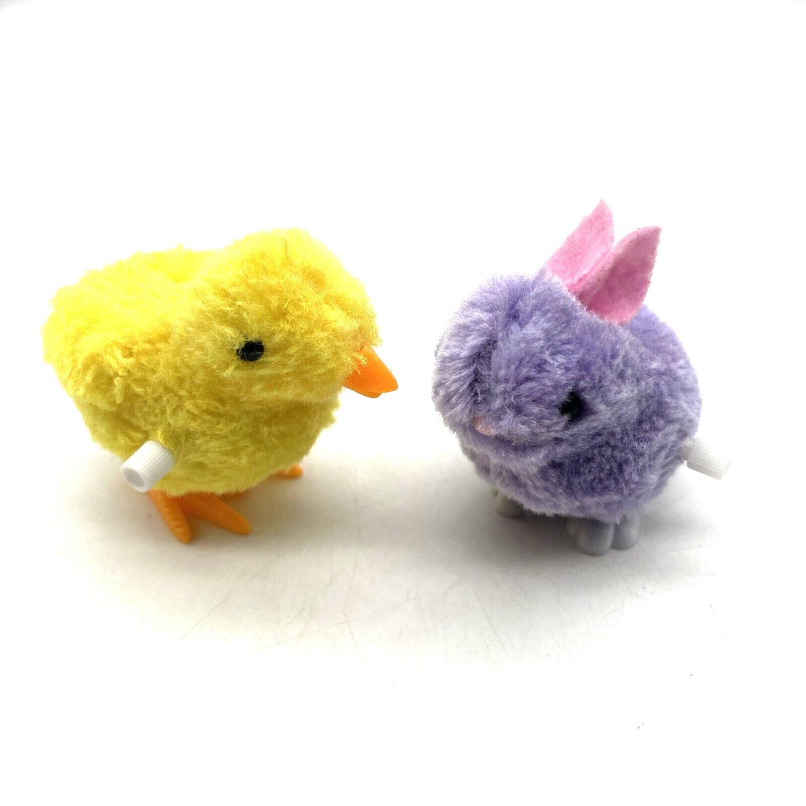 Vintage Easter Yellow Wind Up Chick And Purple Wind Up Bunny | eBay