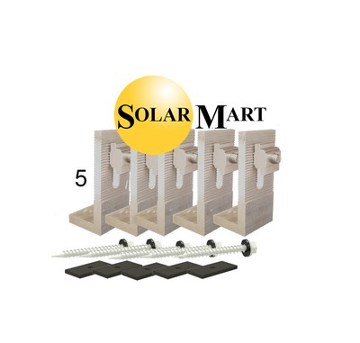 Clenergy Solar Panel L Feet Solar Mount to Suit Metal / Tin Roof x 5 | eBay