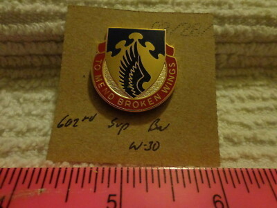 602nd Support Battalion W-30 Unit Crest, DI (DRAW#H2) | eBay