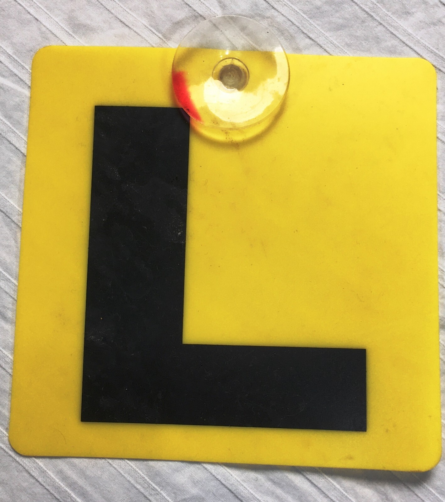 Learner Plate - yellow for vehicle with suction cap 15 cm x 15 cm | eBay
