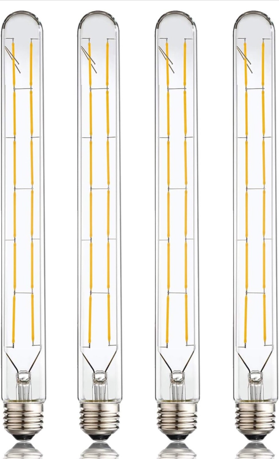 LEOOLS LED Tube Bulbs,T10 Tubular Edison Style LED Filament Bulb, 12W ...
