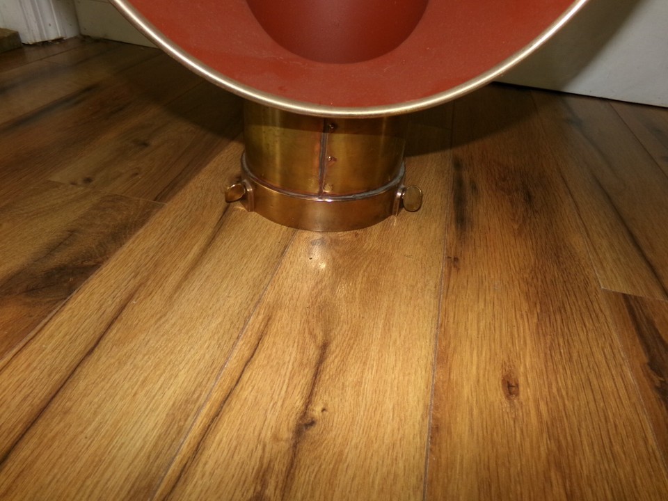 Perkins Perko Large 16 1/2" Brass Maritime Ship Boat Dorade Cowl Intake ...