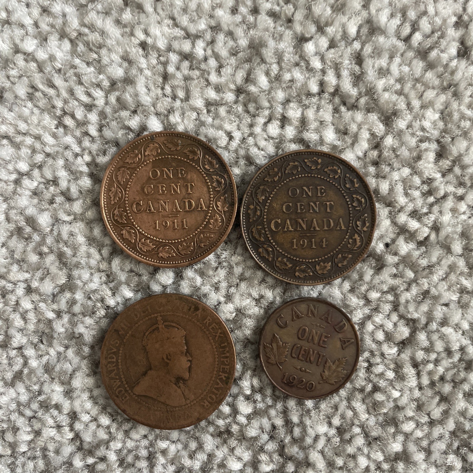 Lot of 15 Old Canadian Coins-One Cent Pieces from 1800’s | eBay