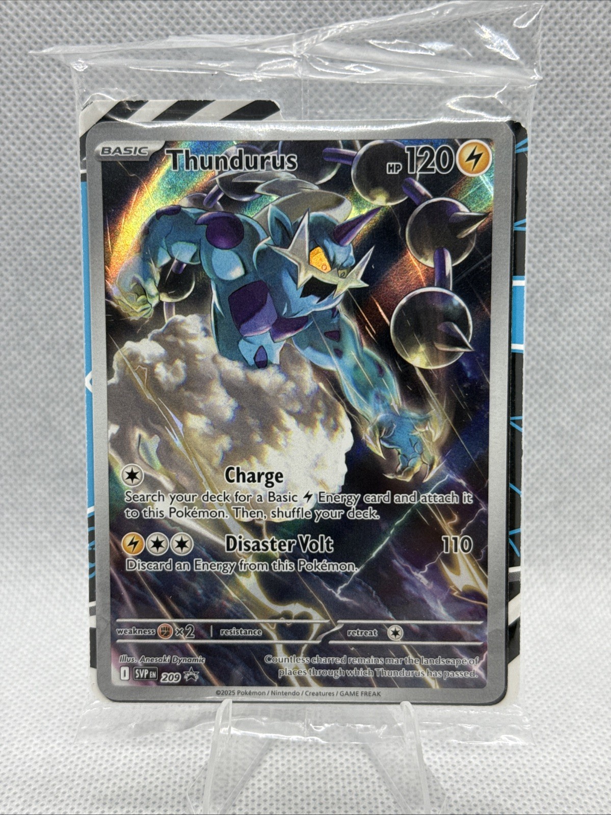 Thundurus SVP 209 Black Bolt ETB Black Star Promo Sealed - Pokemon | eBay