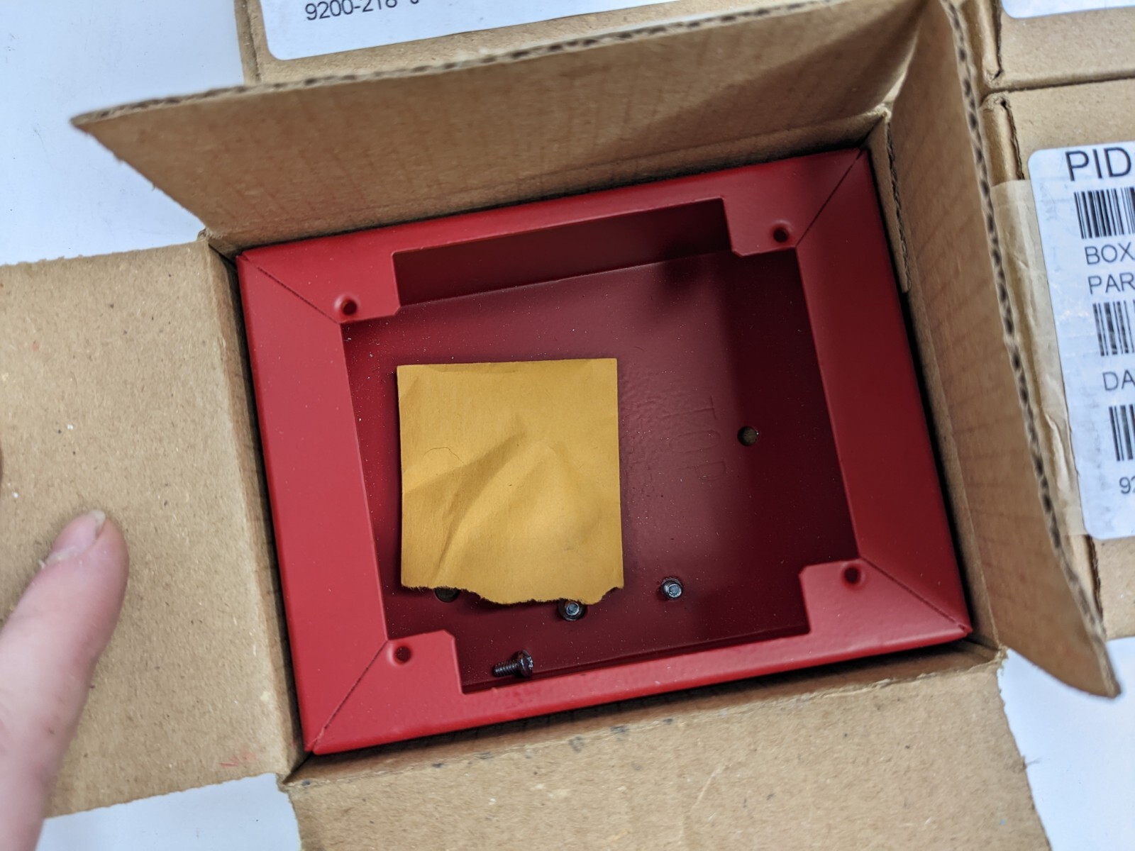 Simplex 690-317 G Fire Alarm Pull Station Backbox Red 2975-9178 690317G ...