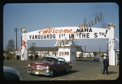 Japan Johnson Air Base Military Cars 35mm Slide 1950s Red Border ...