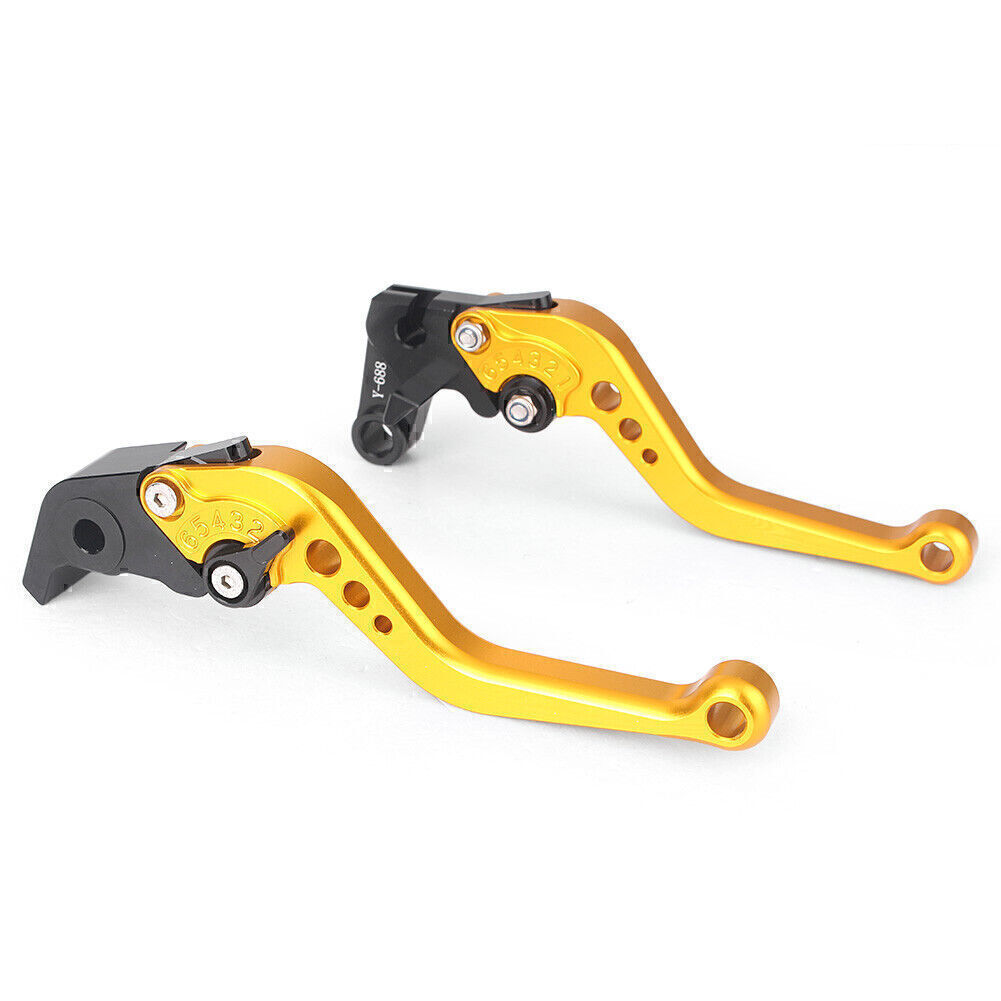 Pair CNC Short Brake Clutch Levers For Yamaha YZF R6 2005-2016 YZF R1 ...