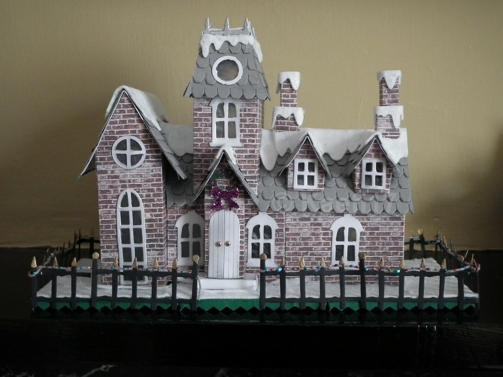 Village Manor dwelling die cut kit house building precut 300gsm Tim ...