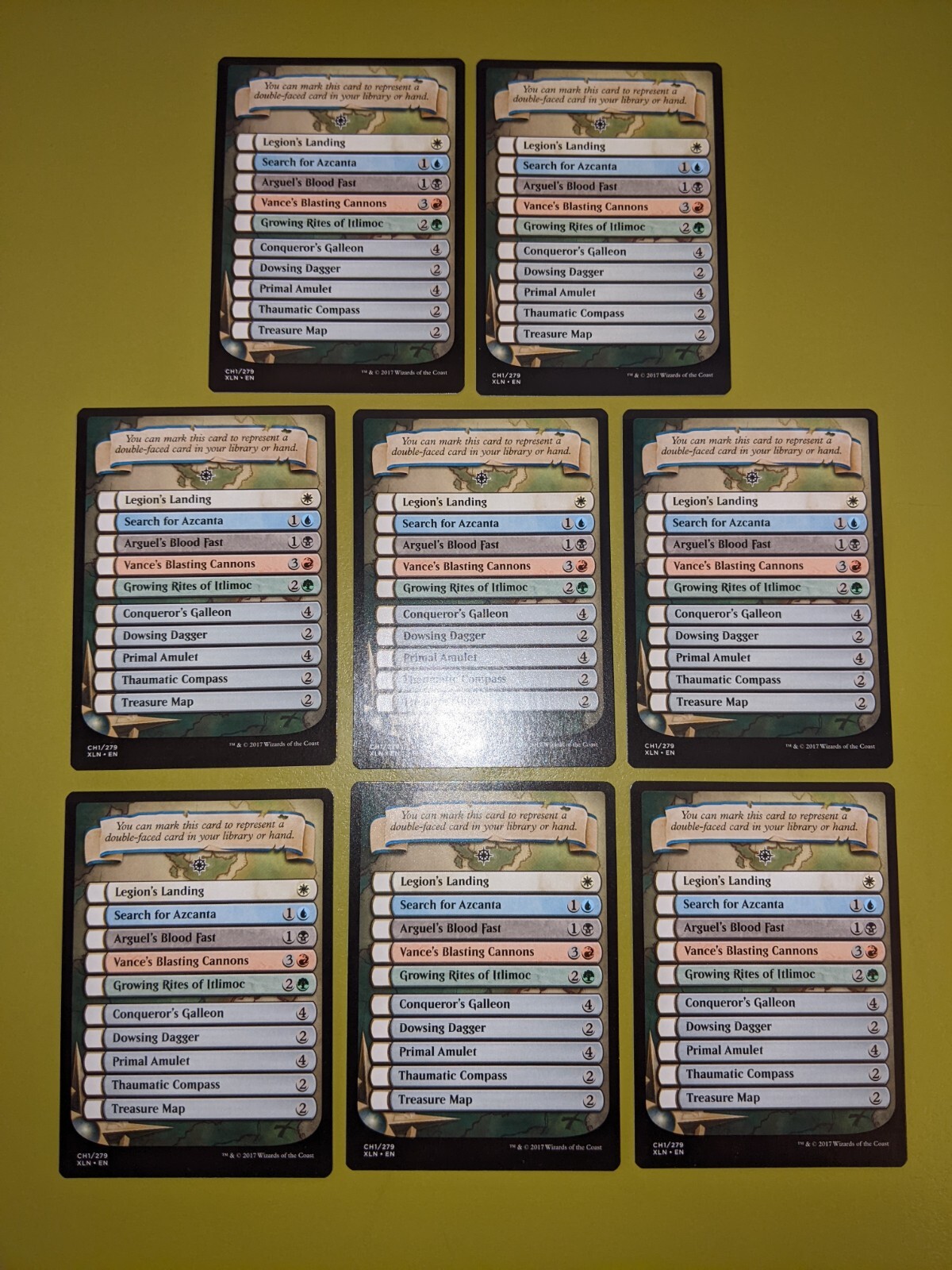 8 Double Faced Checklist Card Token Ixalan MTG Magic the Gathering 8 | eBay