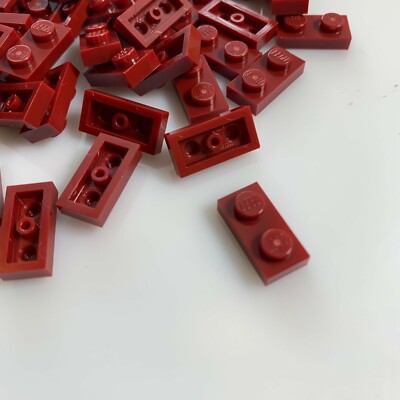 75 per lot NEW LEGO New Dark Red 1x2 Plates (3023/4539097) | eBay