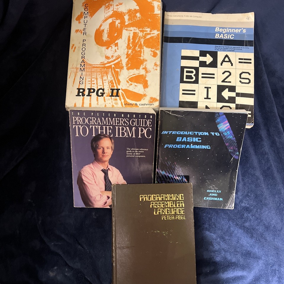 Lot Of Vintage Programming Books | eBay