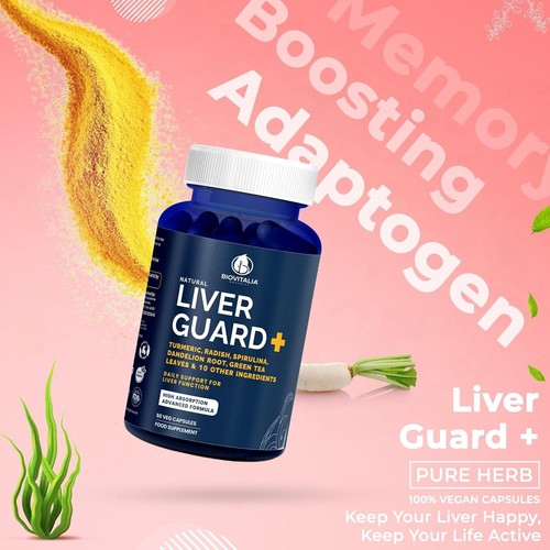 BIOVITALIA ORGANICS Liver Guard Liver Detox Supplements for Liver ...