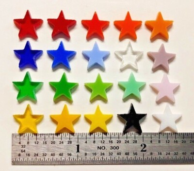 1/2" Glass Precut Stars for Fusing & Mosaic - Coe 96 - Stained Glass ...