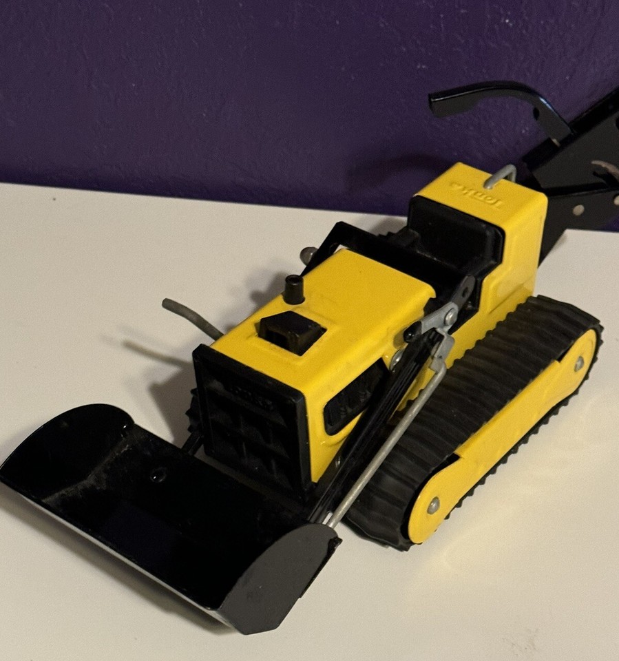Vintage 70’s Tonka T-6 Track Front End Loader Backhoe Bulldozer Great ...