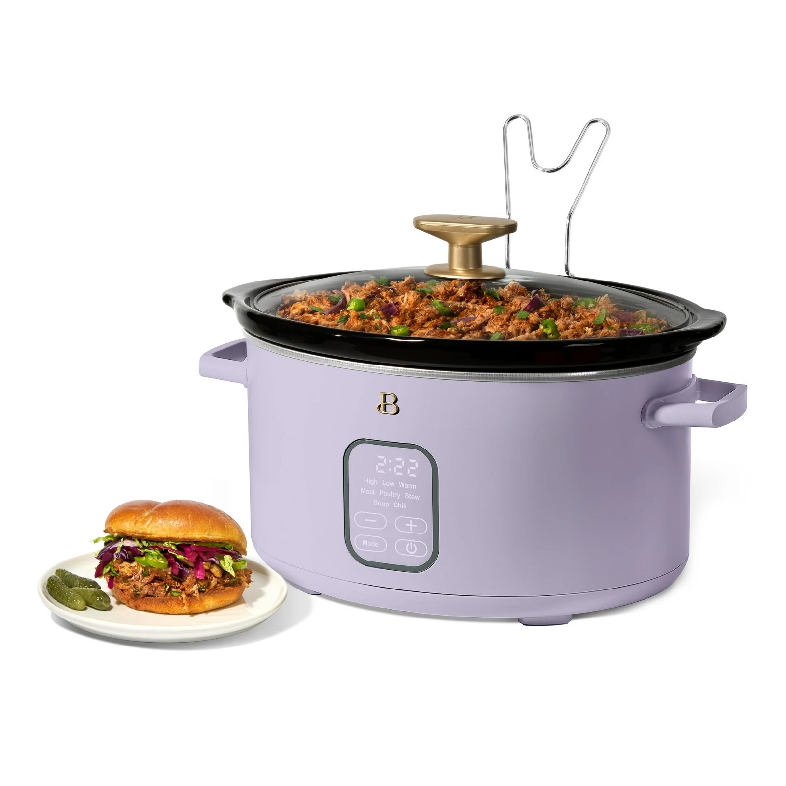 Beautiful 6 Qt Programmable Slow Cooker 5 Functions, Lavender by Drew ...