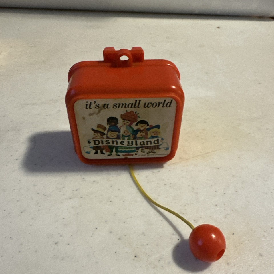 Disneyland Pull String Music Box Its A Small World Made in Japan Disney ...