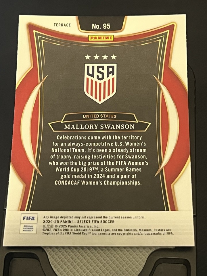 2024-25 Select FIFA Soccer Mallory Swanson Terrace Base #95 | eBay