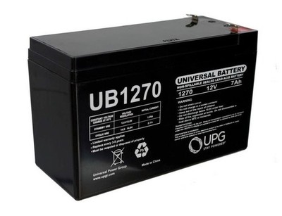 UPG UB1270 Battery - 12V 7AH SLA AGM F1 Spade Terminal | eBay
