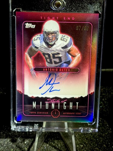 2024 Topps midnight stroke of midnight Antonio Gates autographed #02/99 ...