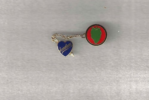 WW2 US Army Sweetheart Chain Pin+to 24th Infantry Division Distinctive ...