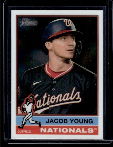 2025 Topps Heritage Chrome Jacob Young Washington Nationals #127 | eBay