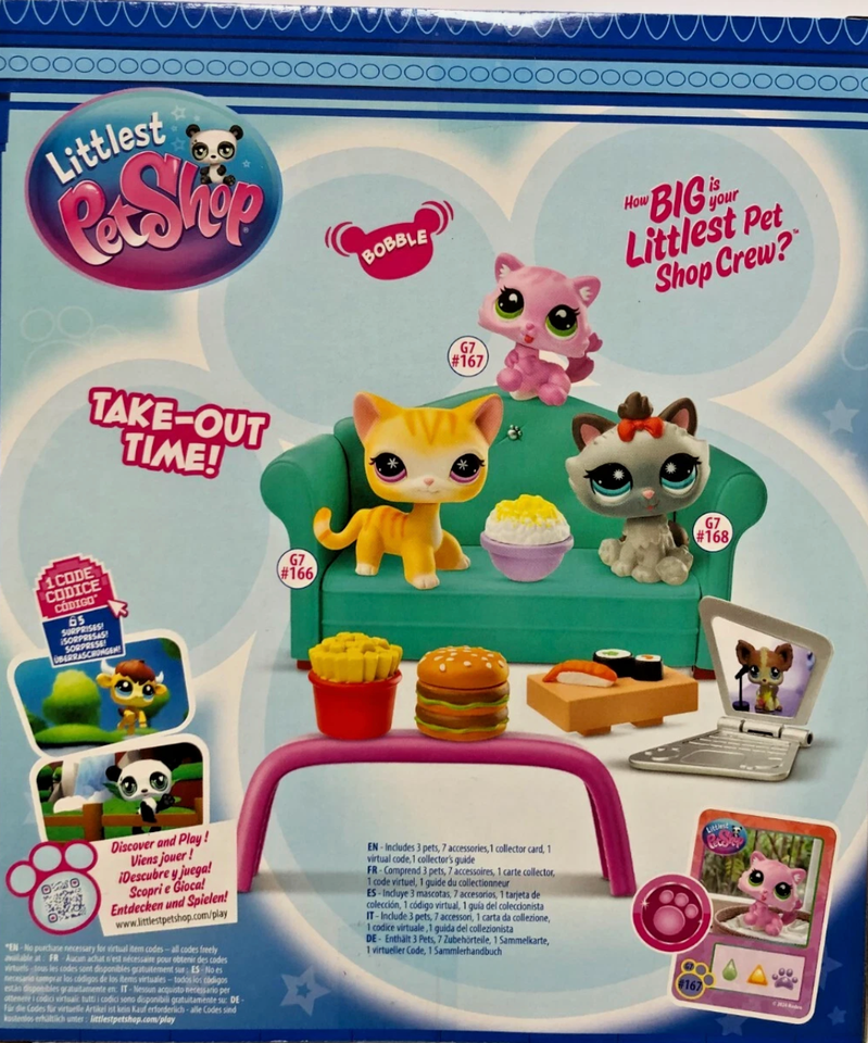 Littlest Pet Shop LPS Series 3 Gen 7 Diner Dash Shorthair Cat ...