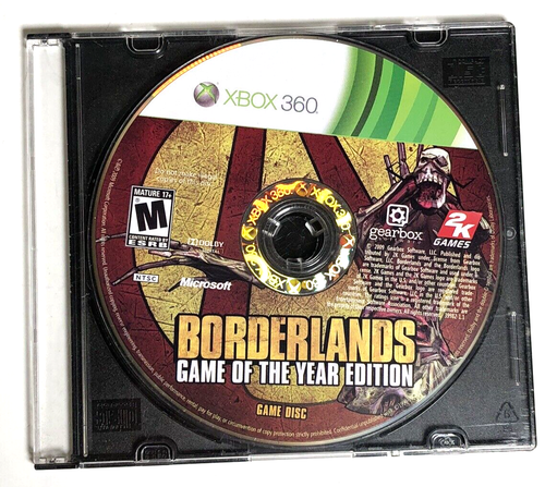 Borderlands GAME OF THE YEAR (Microsoft Xbox 360, 2009) TESTED Disc ...