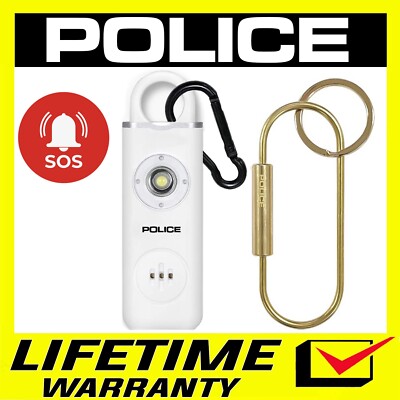 POLICE Personal Alarm Keychain Rechargeable 130dB Safety Pocket Alarm ...