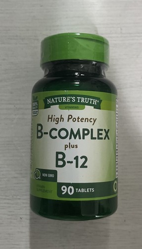 Nature's Truth High Potency B-Complex plus B-12 Tablets 90 Tablets Exp ...