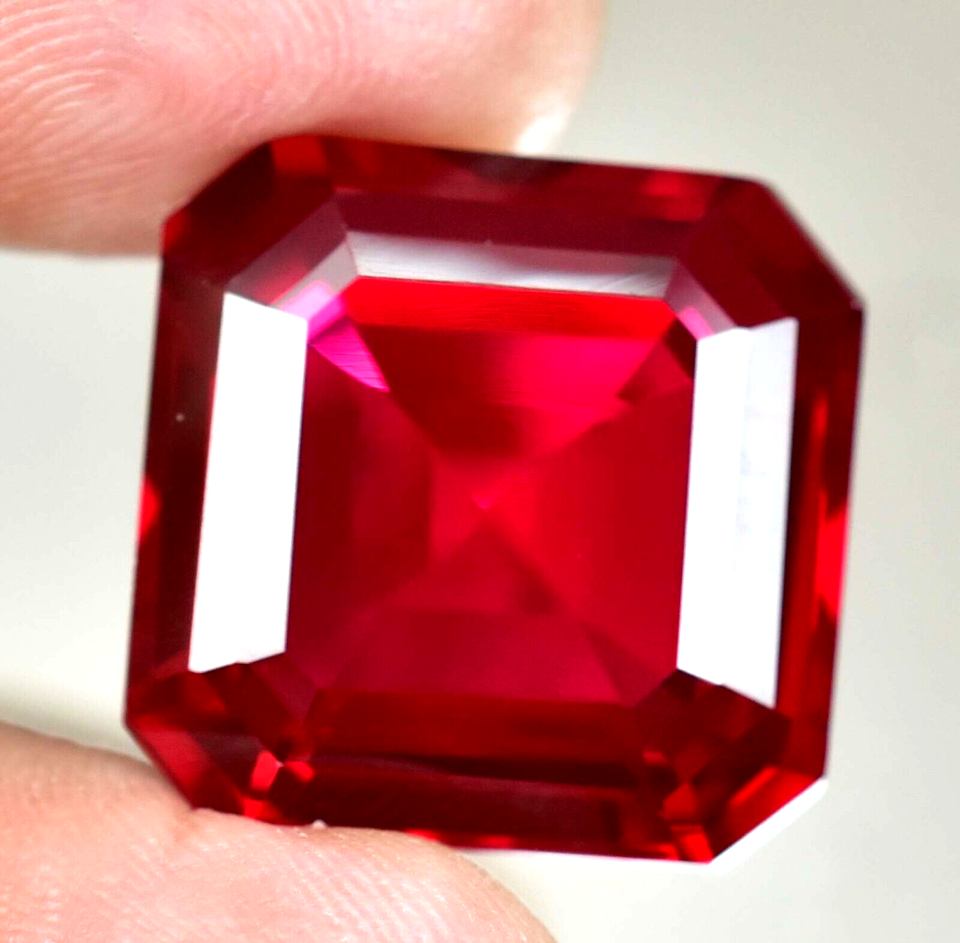 38.65 Ct Natural Mozambique Blood Red Ruby Certified Flawless Loose ...
