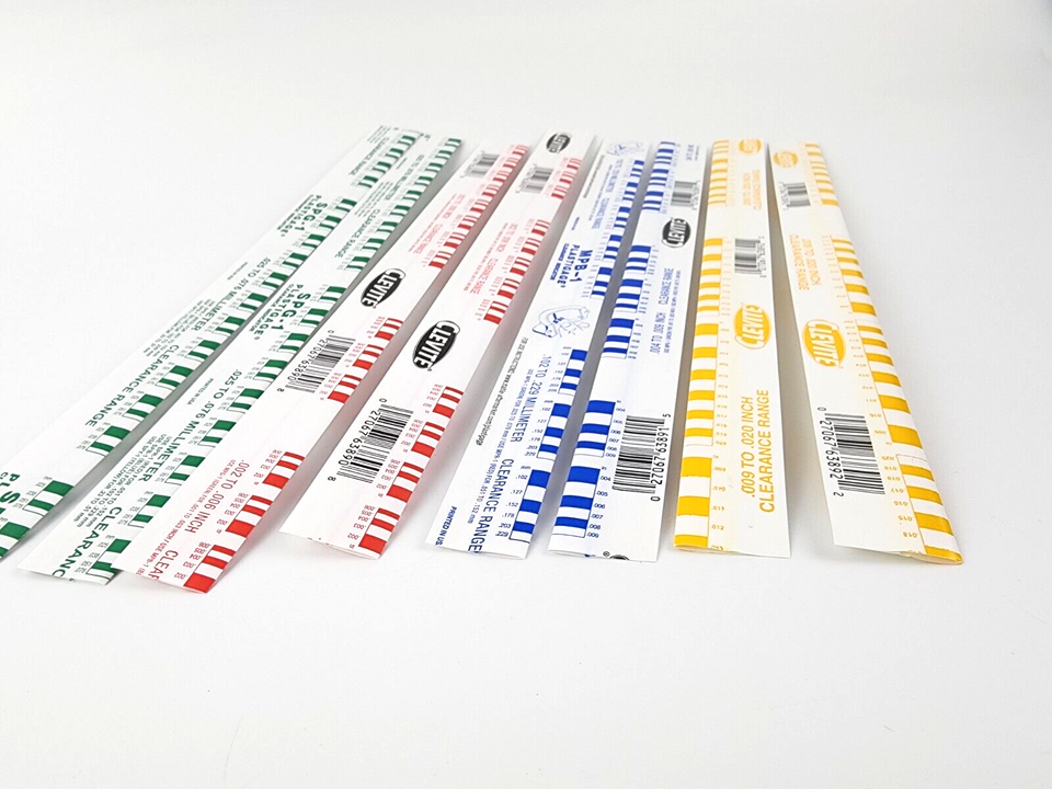 8pcs Plastigage Blue Red Green Yellow Main Rod Bearing Clearance Gauge ...