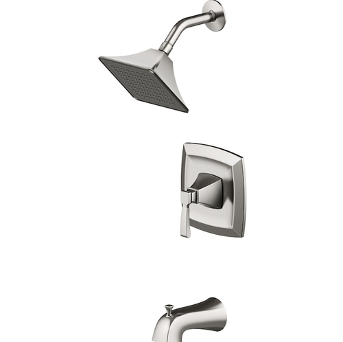 Allen+Roth Tub & Shower Faucet Set Brushed Nickel Finish Chesler ...