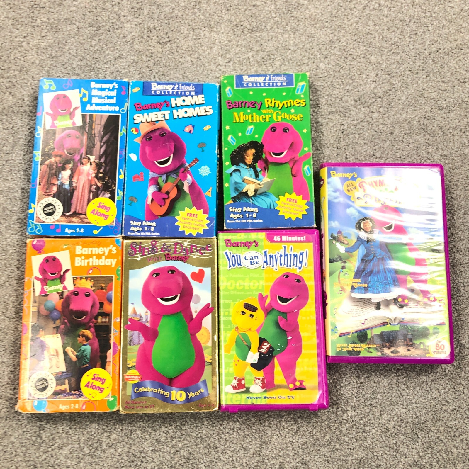 Vintage Barney VHS VCR Video Tape Lot Bundle | Grelly USA