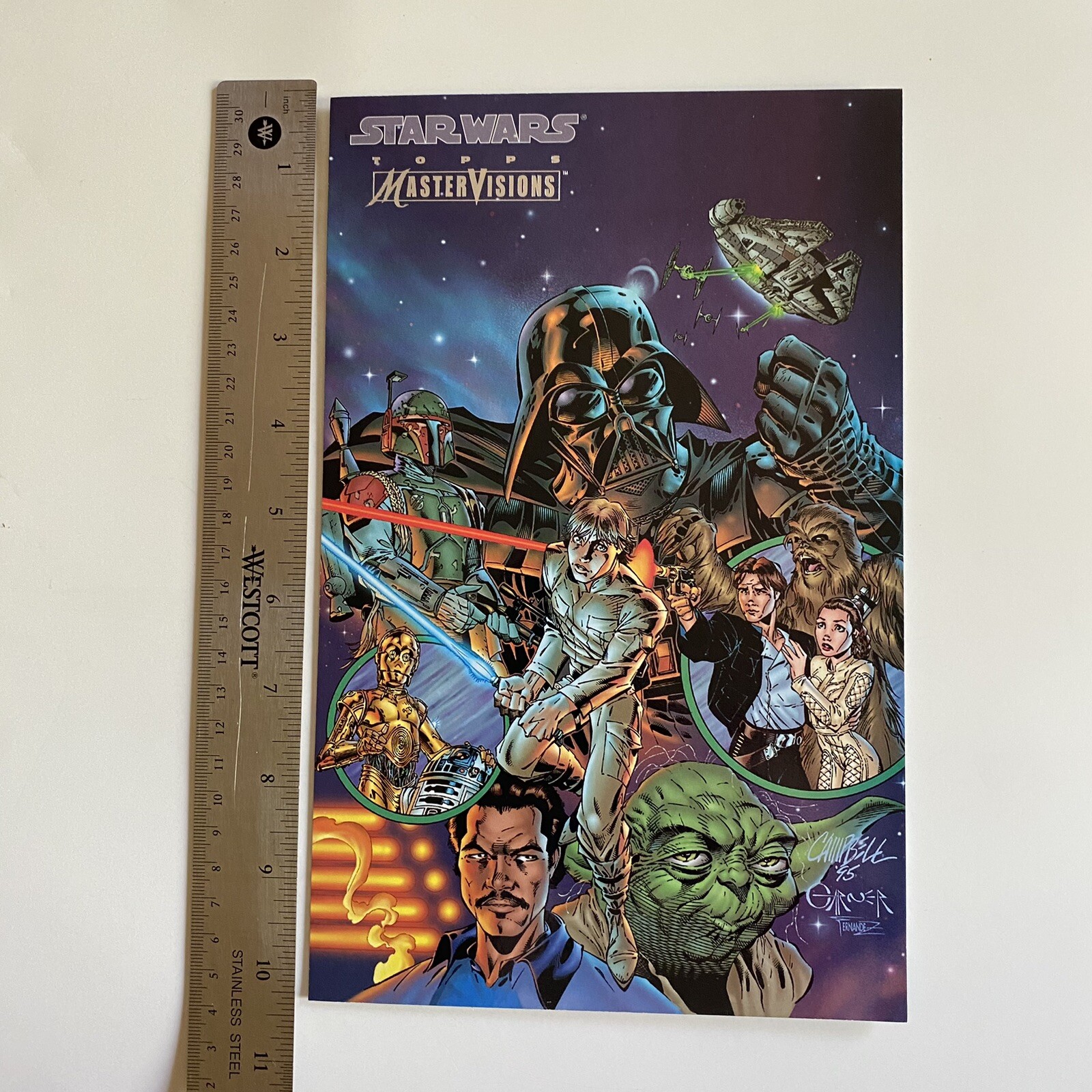 Star Wars Topps Master Visions Collector Card #7 OVERSIZED 6-1/2" By 10 ...