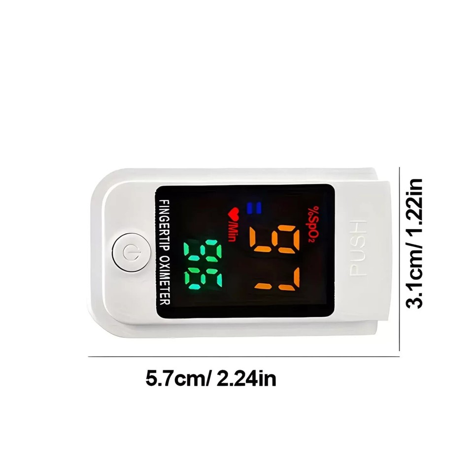 SpO2 Fingertip Pulse Oximeter LED Display Blood Oxygen Saturation ...