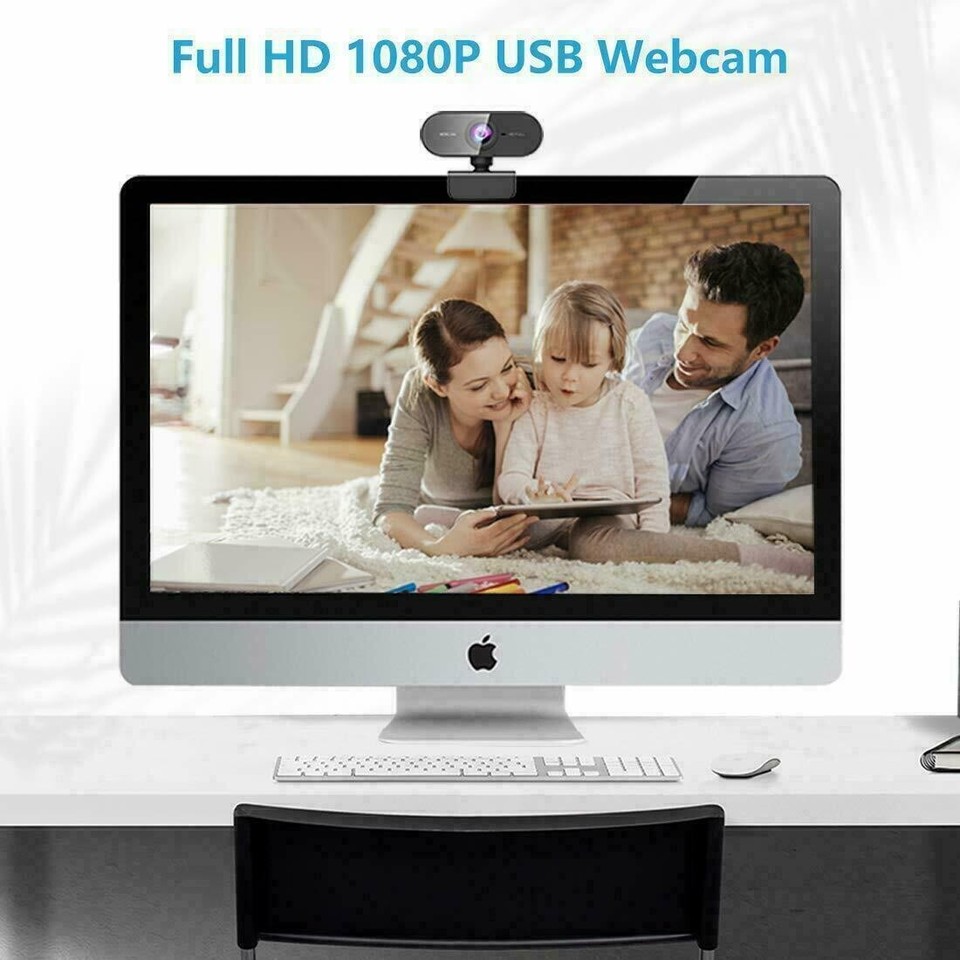 Webcam Auto Focusing Web Cam 1080P HD Camera W/ Microphone For PC ...