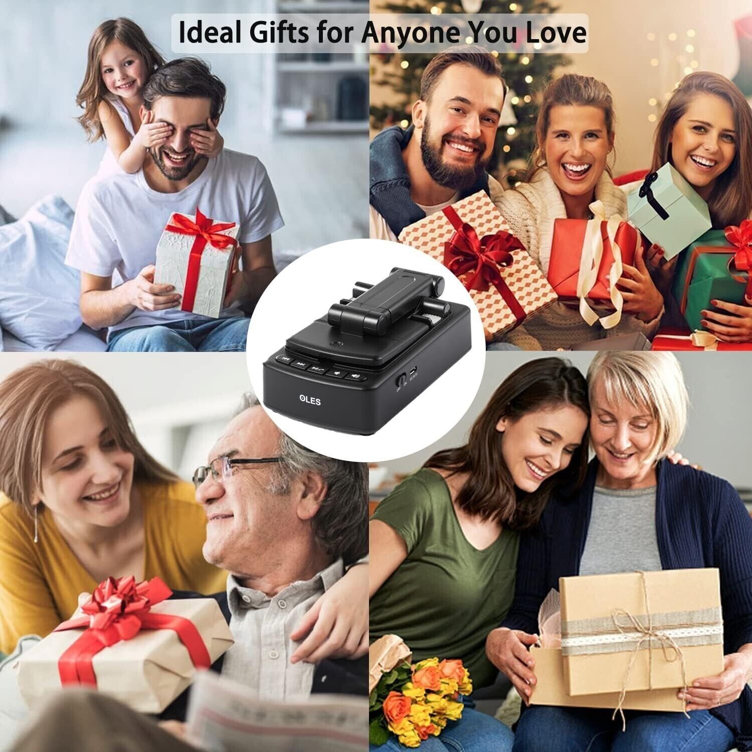 Gifts for Men, OLES Mobile Phone Stand with Bluetooth Speaker, Gifts ...