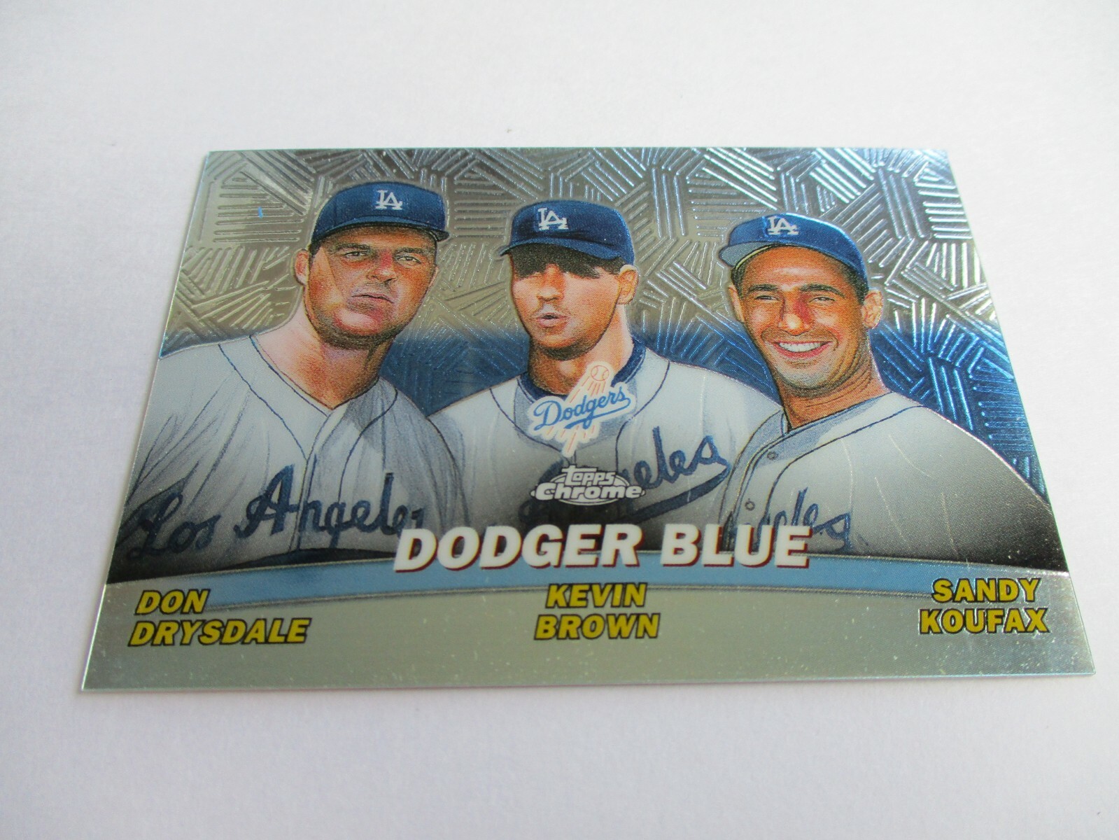 2001 Topps Chrome Dodger Blue Don Drysdale Kevin Brown Sandy Koufax ...