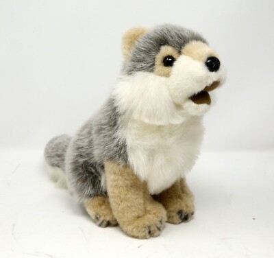 Defenders Of Wildlife Wildlife Howling Wolf Plush Stuffed Animal 8" GUC ...